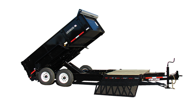 Front Stationary Deck with Rear Dump Box - Felling Hydraulic dump