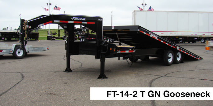 A-Frame Gooseneck option on Felling drop deck & deck-over trailers