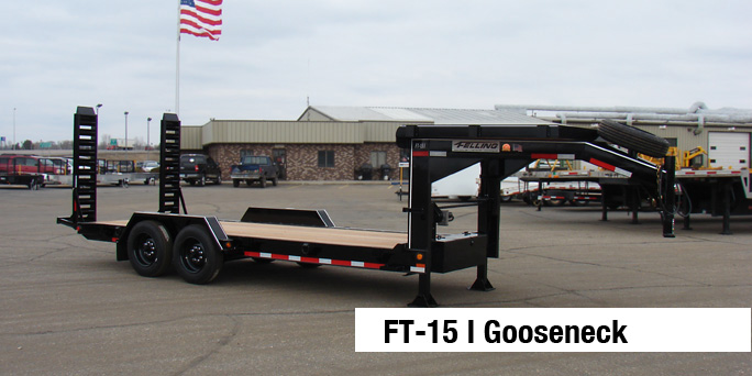 A-Frame Gooseneck option on Felling drop deck & deck-over trailers