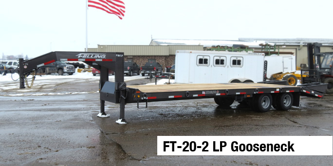 A-Frame Gooseneck option on Felling drop deck & deck-over trailers