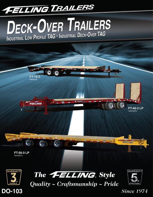 Deck-Over Tag Trailers - Felling Trailers