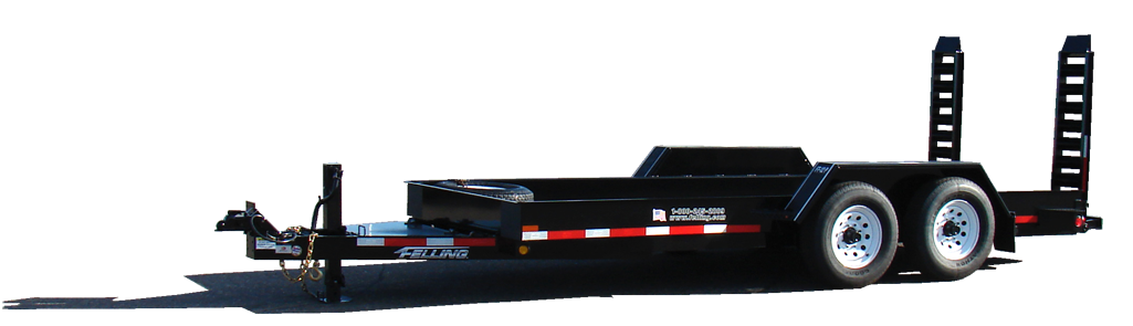 Pan Series Skid Steer Trailer - Drop-Deck - by Felling Trailers Inc.