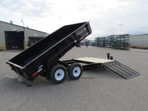 Front Stationary Deck with Rear Dump Box - Felling Hydraulic dump
