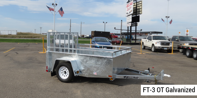 Small Utility Trailer - Drop Deck - by Felling Trailers Inc.