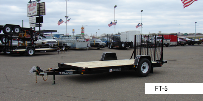 Small Utility Trailer - Drop Deck - by Felling Trailers Inc.