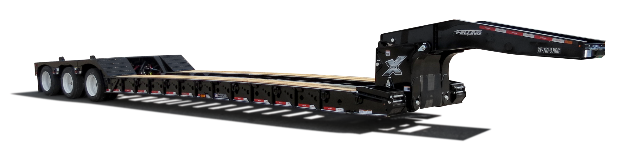 Detachable Gooseneck Lowboy Trailers - X-FORCE - Felling Trailers