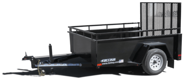Open Top Utility Trailer | Multi-Purpose, Great for Rental Yards